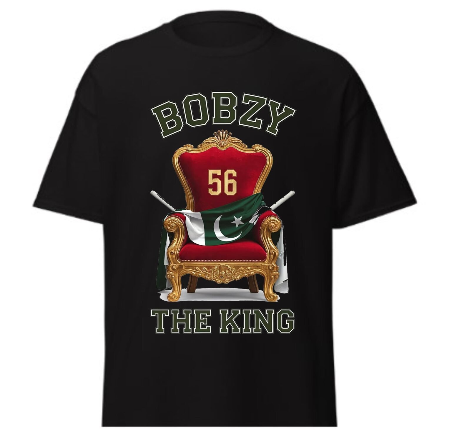 Bobzy The King aka Babar Azam Tshirt Design Unisex - Cricket ki Baat