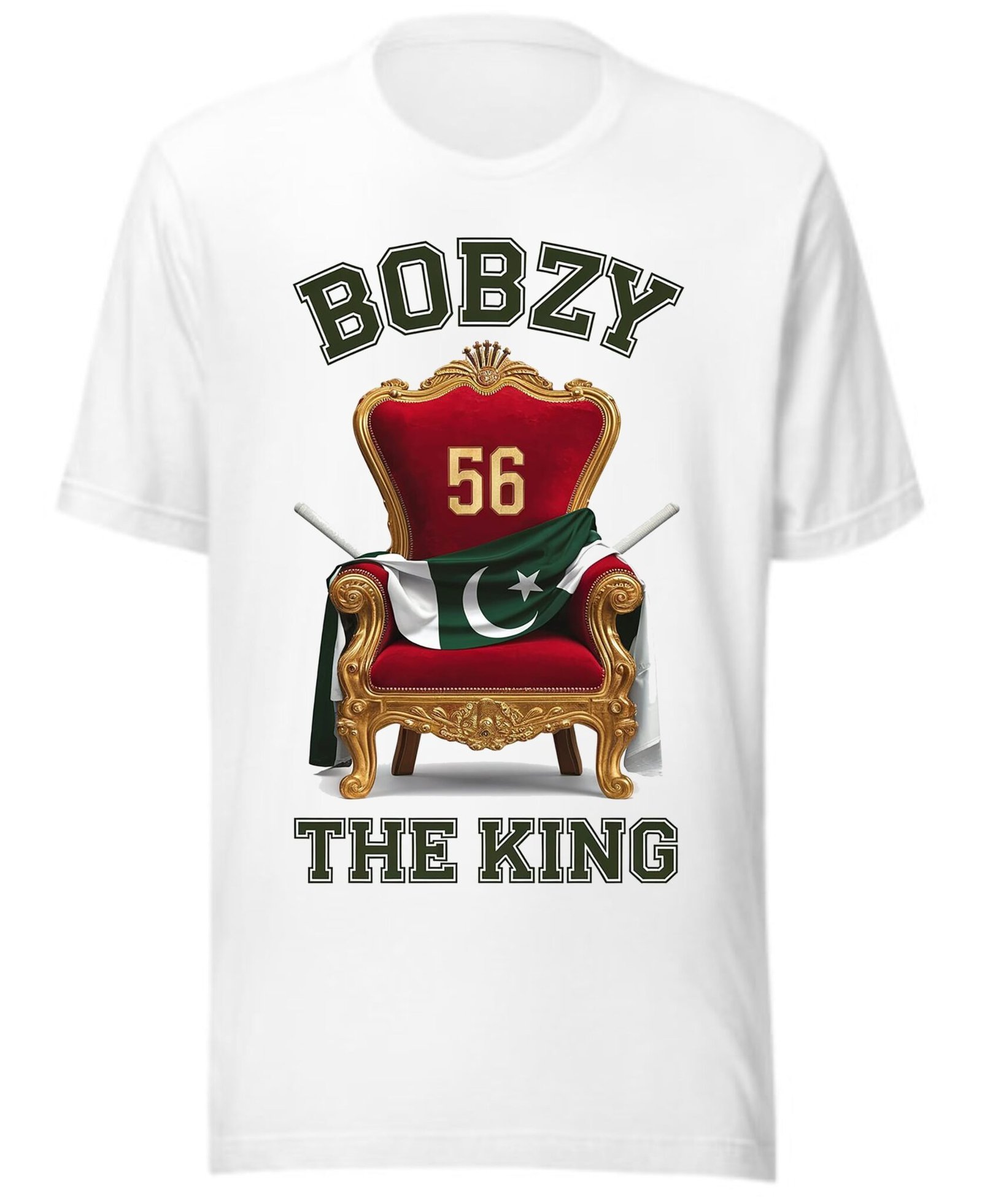 Bobzy The King aka Babar Azam Tshirt Design Unisex - Cricket ki Baat